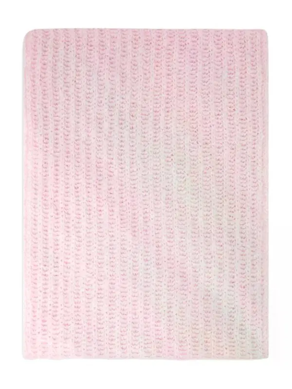 Pinko Ribbed-knit Scarf - Pink