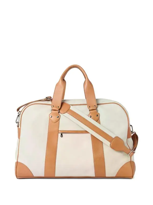 Brunello Cucinelli Leather-trimmed Street Bag
