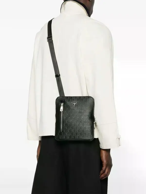 Guess Logo-embossed Messenger Bag