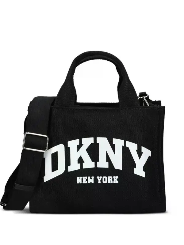Dkny Logo-print Tote Bag - Black