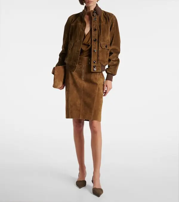 TOM FORD Suede Bomber Jacket