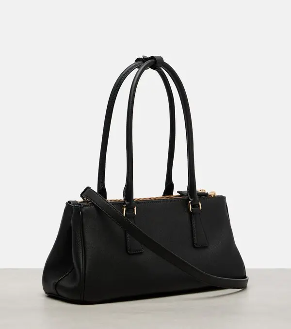 Prada Galleria Medium Leather Tote Bag - Black
