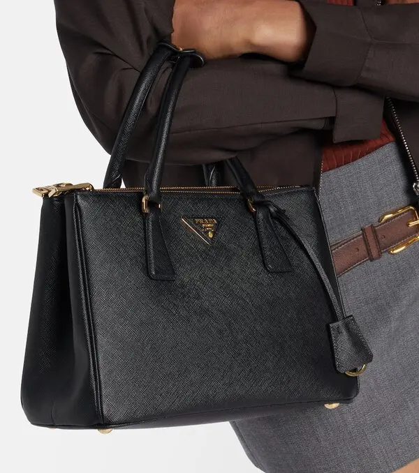 Prada Galleria Medium Leather Tote - Black