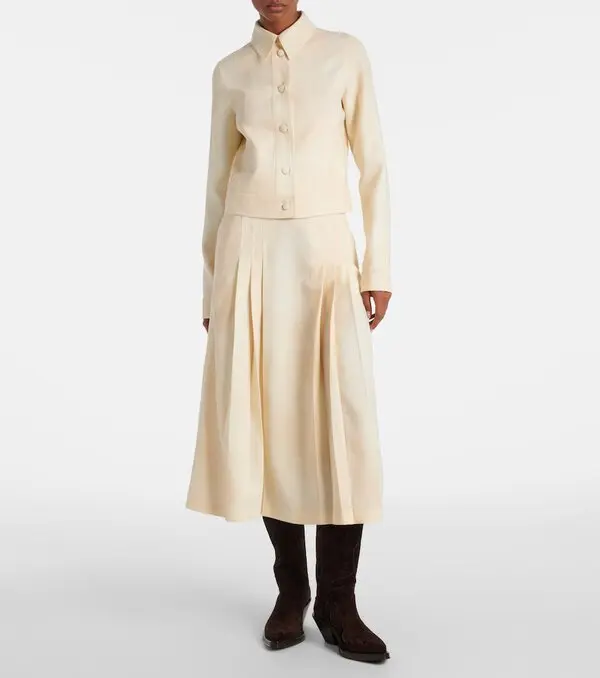 Gabriela Hearst Tereza Short Virgin Wool Jacket