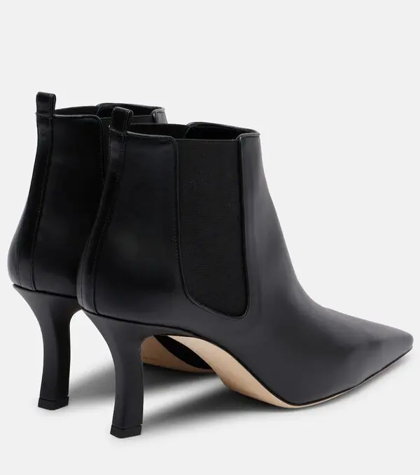 Manolo Blahnik Dildaltra 70 Leather Ankle Boots