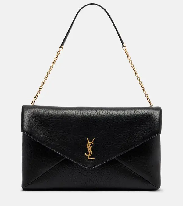 Saint Laurent Cassandre Xxl Leather Shoulder Bag - Black