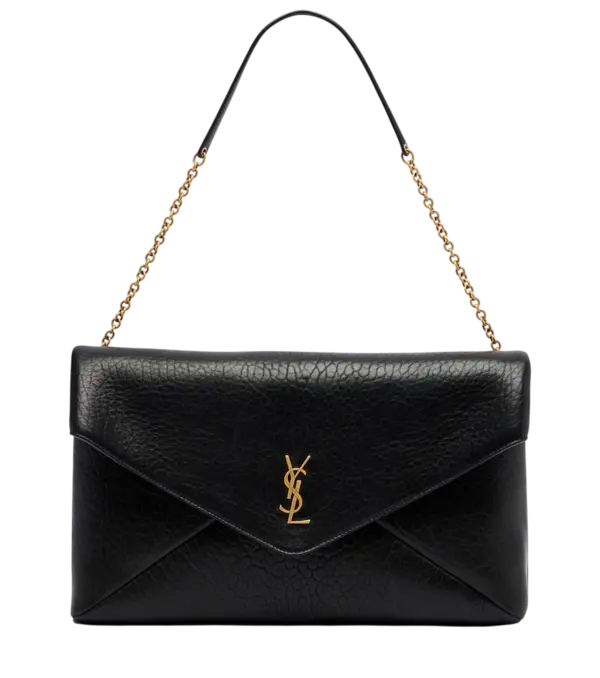 Saint Laurent Cassandre Xxl Leather Shoulder Bag - Black