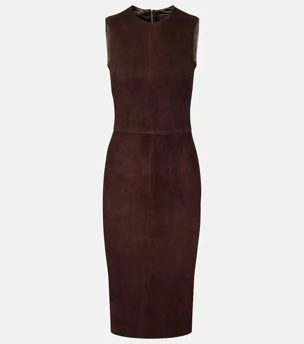 Stouls Eva Suede Minidress - Brown