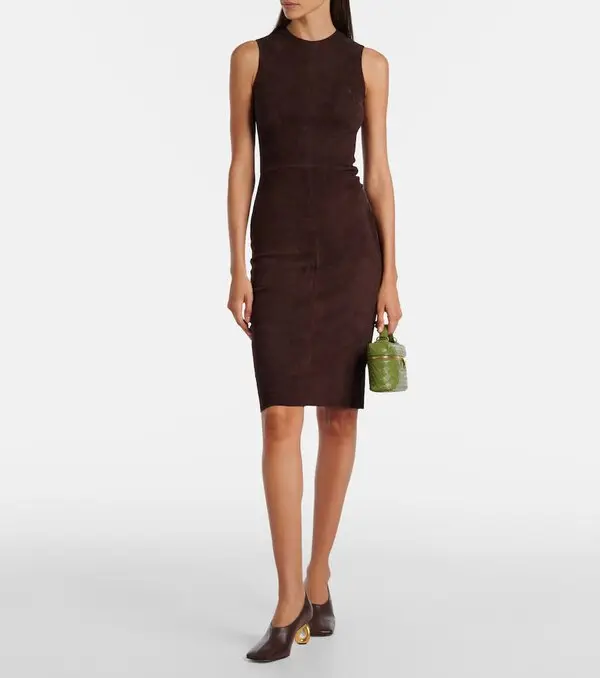 Stouls Eva Suede Minidress - Brown
