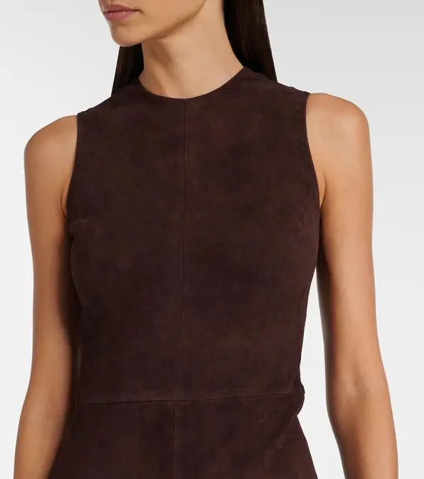 Stouls Eva Suede Minidress - Brown