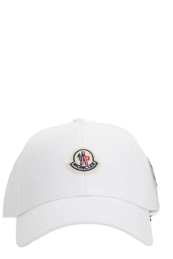 Moncler Cotton Gabardine Baseball Cap - Beige