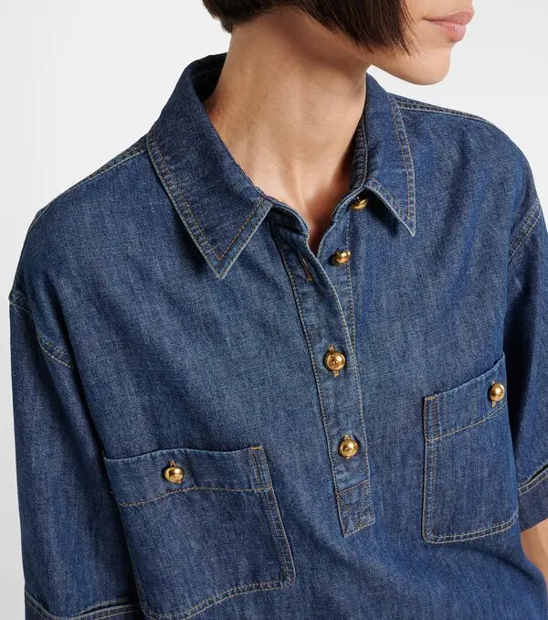 Valentino Garavani Denim Shirt Dress