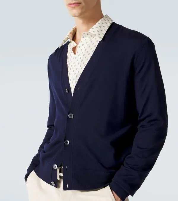 TOM FORD Wool Cardigan - Blue