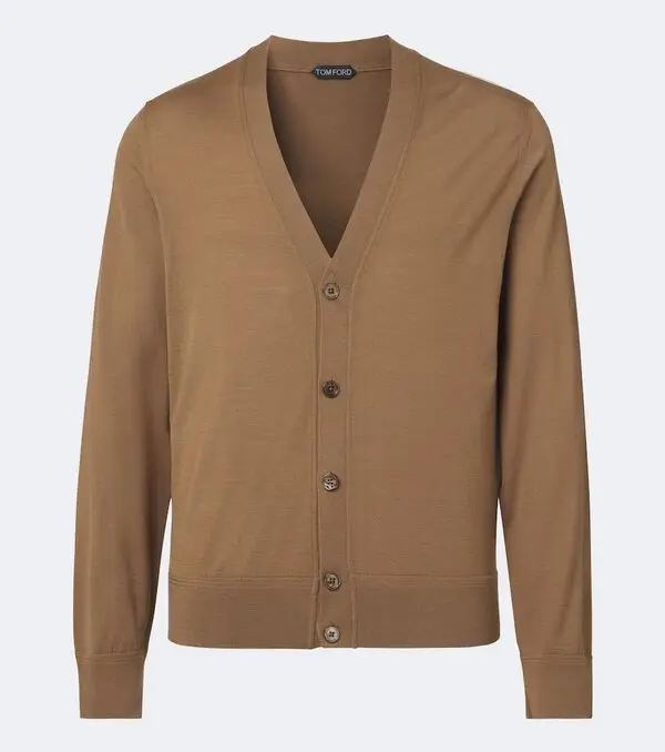 TOM FORD Wool Cardigan - Brown