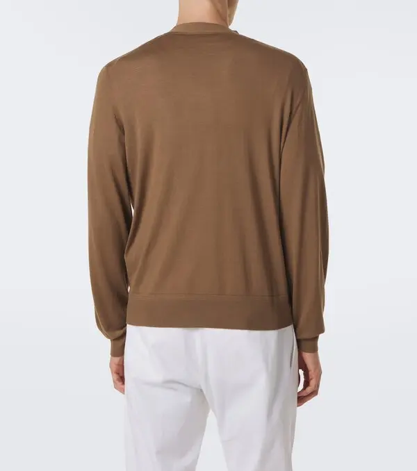 TOM FORD Wool Cardigan - Brown