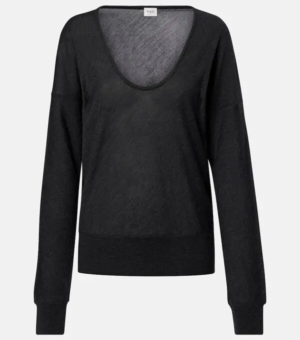 TOD'S Ribbed-knit Wool And Silk Sweater