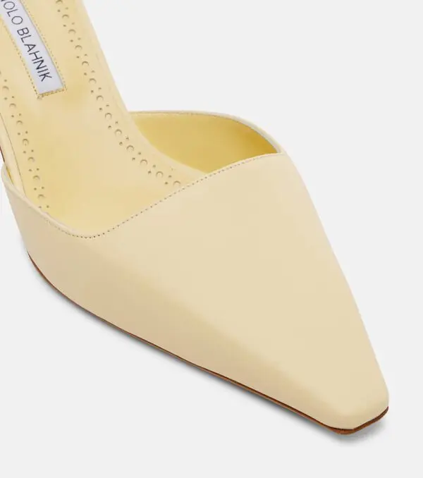 Manolo Blahnik Moiramu Leather Mules