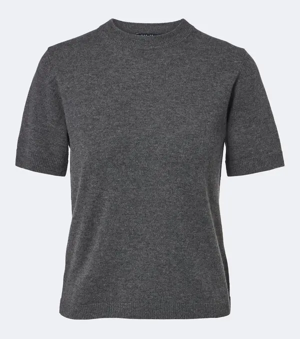 Max Mara Wool And Cashmere Buttoned Sweater - Grey