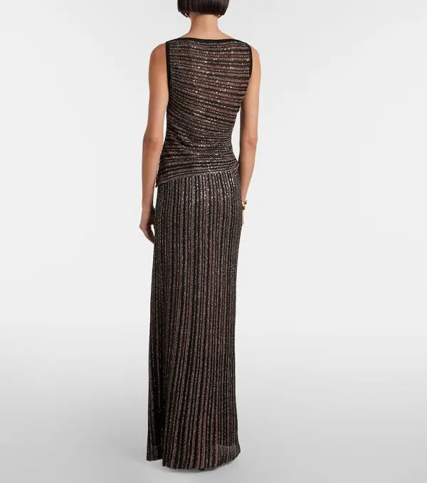 Missoni Zig Zag Sequined Maxi Skirt - Multicoloured