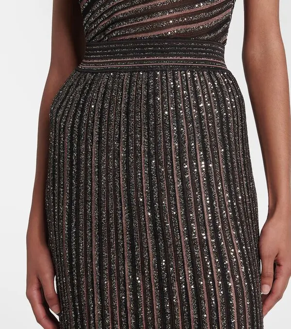 Missoni Zig Zag Sequined Maxi Skirt - Multicoloured