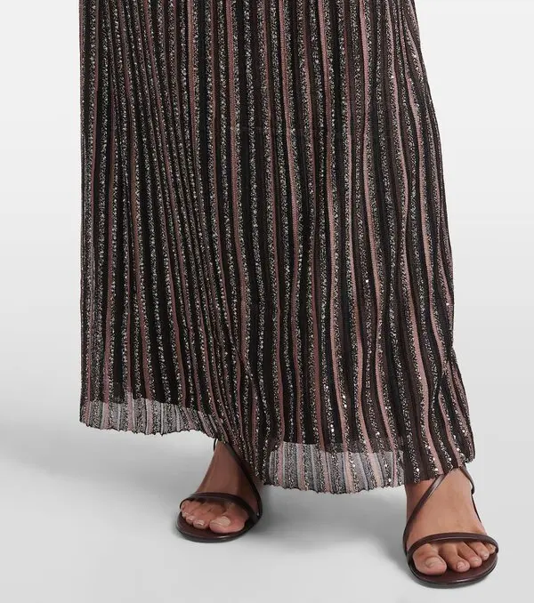Missoni Zig Zag Sequined Maxi Skirt - Multicoloured