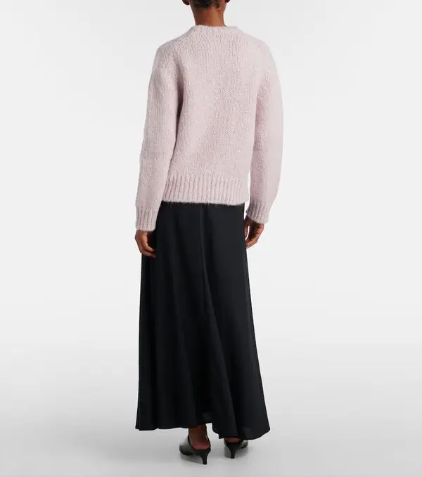 JIL SANDER Alpaca And Mohair-blend Sweater - Pink