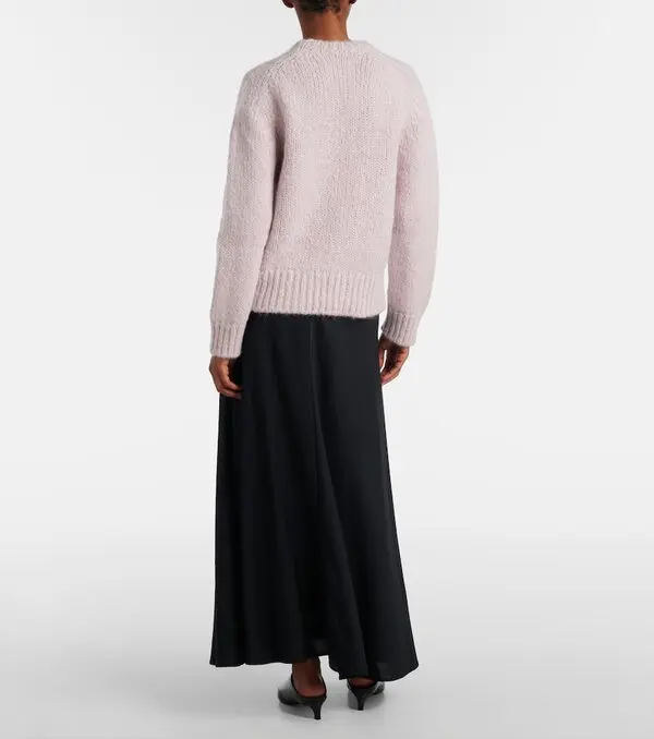JIL SANDER Alpaca And Mohair-blend Sweater - Pink