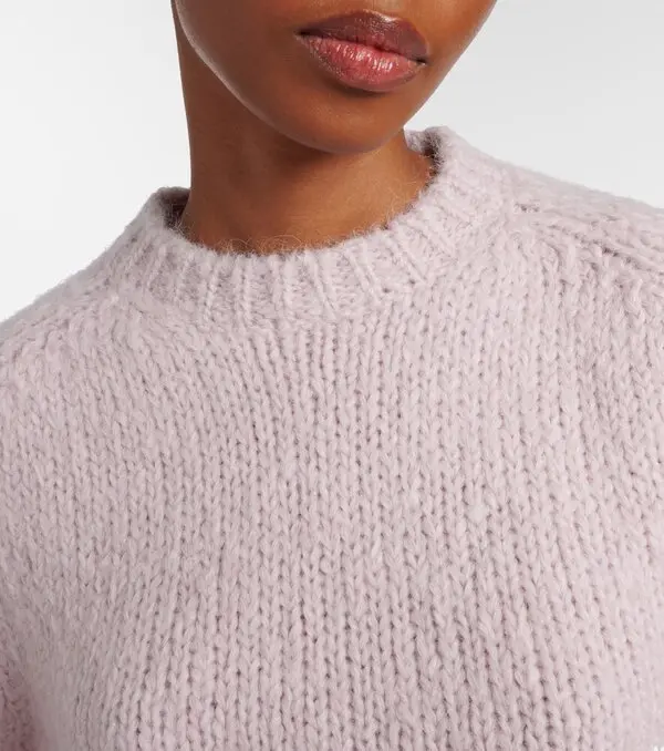JIL SANDER Alpaca And Mohair-blend Sweater - Pink