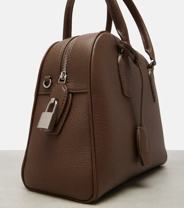 THE ROW India 10 Small Leather Tote Bag - Brown