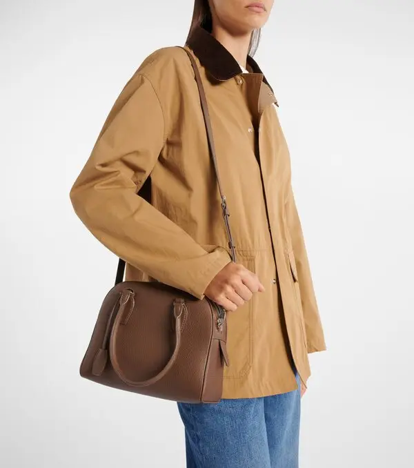 THE ROW India 10 Small Leather Tote Bag - Brown