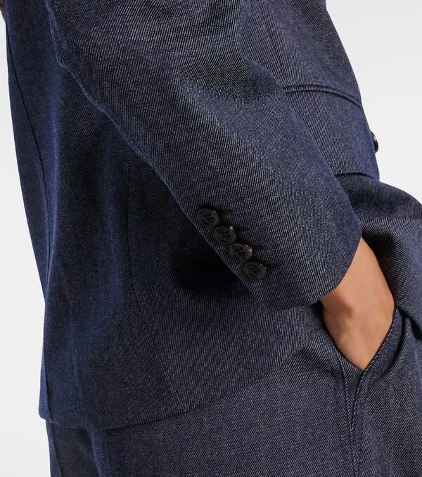 Max Mara Locarno Virgin Wool Jacket - Blue