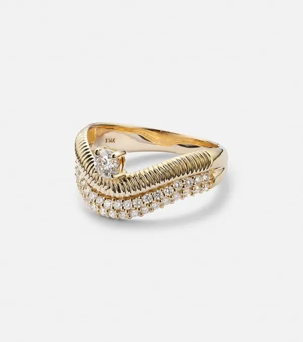 STONE AND STRAND Anjelica 14kt Diamond Ring - Gold