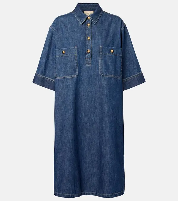 Valentino Garavani Denim Shirt Dress
