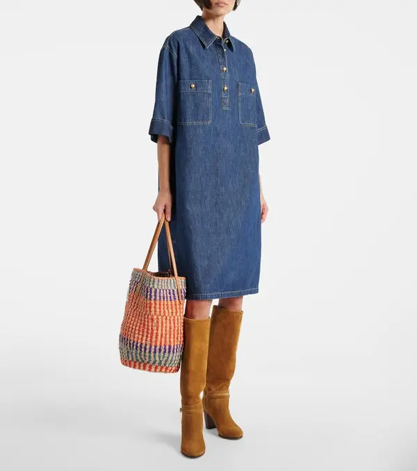 Valentino Garavani Denim Shirt Dress