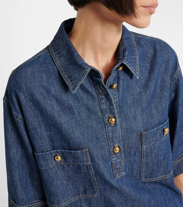 Valentino Garavani Denim Shirt Dress