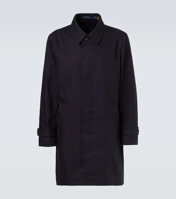 Polo Ralph Lauren Cotton Twill Car Coat - Blue