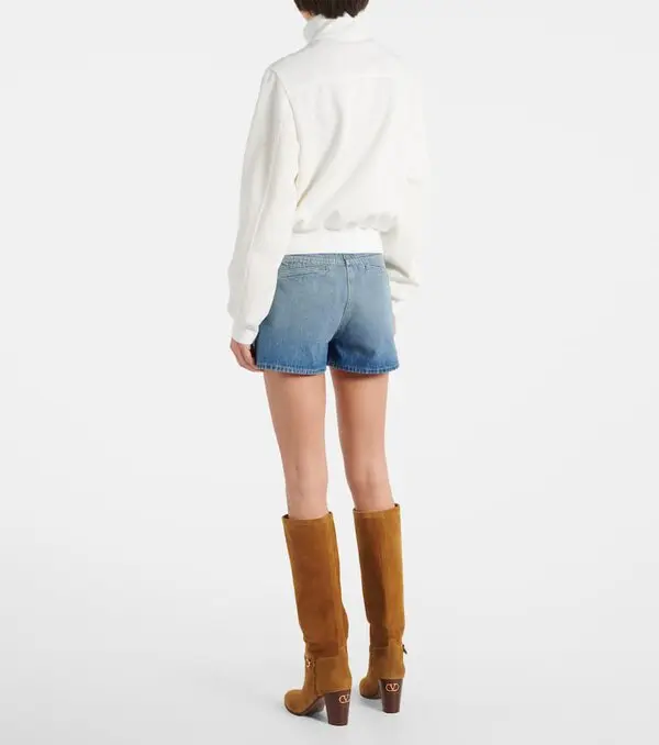 Valentino Garavani Logo Jersey Zip-up Sweatshirt