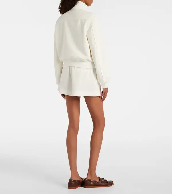 Valentino Garavani Logo Jersey Zip-up Sweatshirt