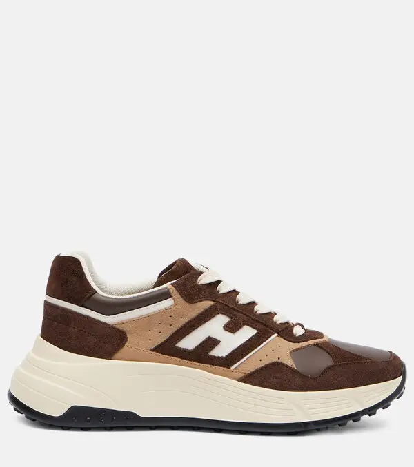 Hogan H669 Leather And Suede Sneakers