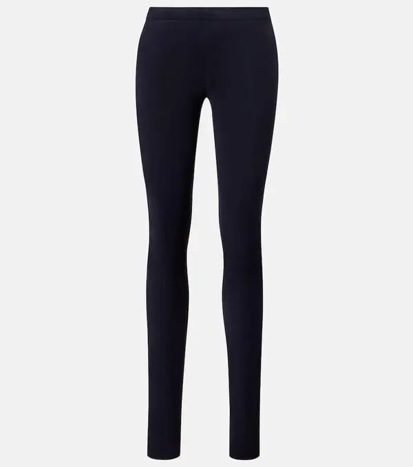 Stouls Carolyn Mid-rise Suede Leggings - Blue