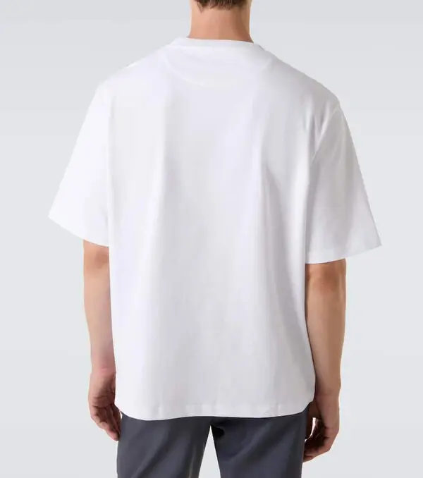 Prada Logo Oversized Cotton Jersey T-shirt