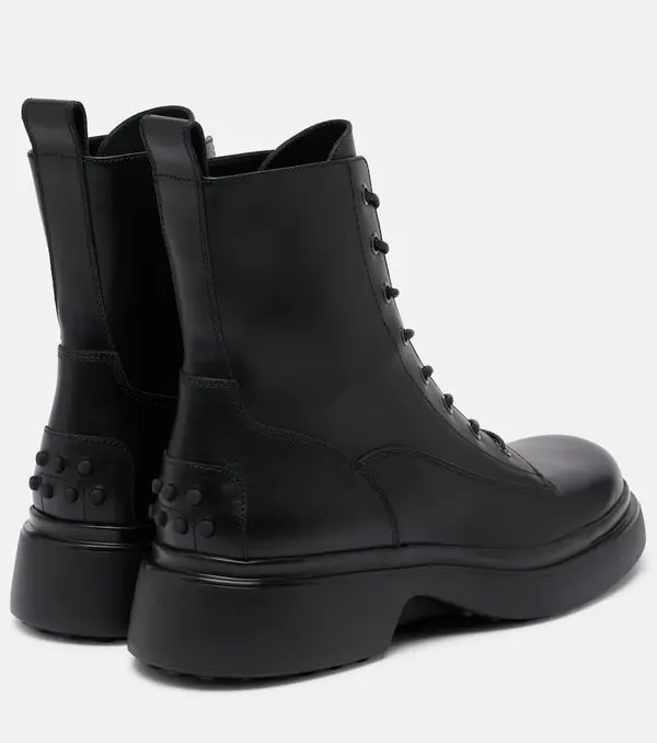 TOD'S Leather Combat Boots