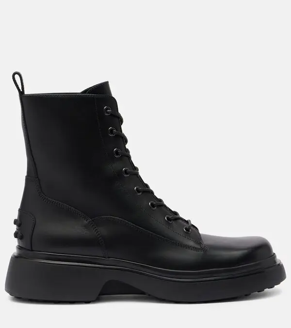 TOD'S Leather Combat Boots