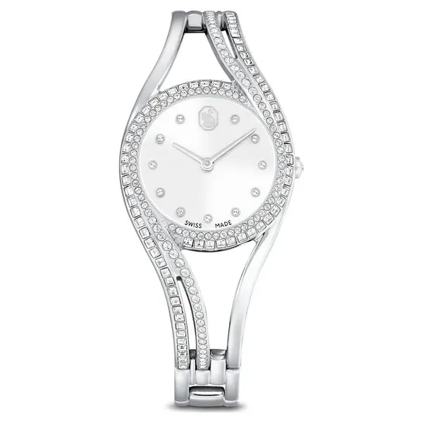 SWAROVSKI Hyperbola Bangle Watch - White