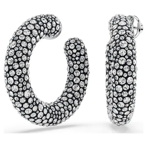 SWAROVSKI Sublima Hoop Earrings - White