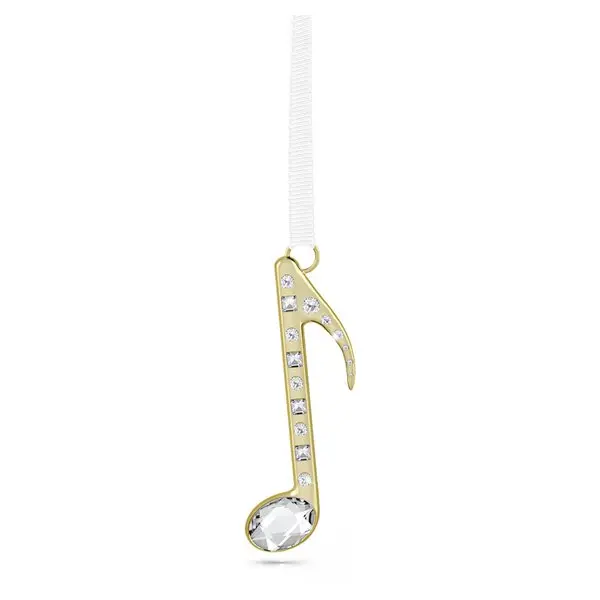 SWAROVSKI Holiday Magic Music Note Ornament - Gold Tone
