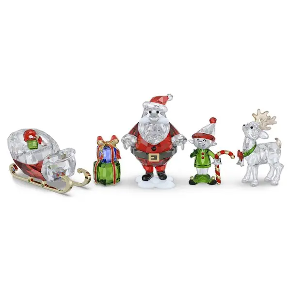 SWAROVSKI Holiday Cheers Santa Story Set - Multicolored
