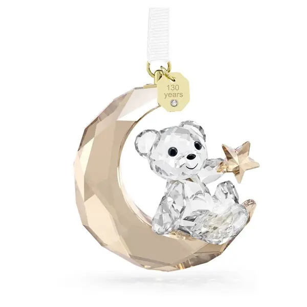 SWAROVSKI Scs Annual Edition Kris Bear Ornament 2025 - Gold Tone