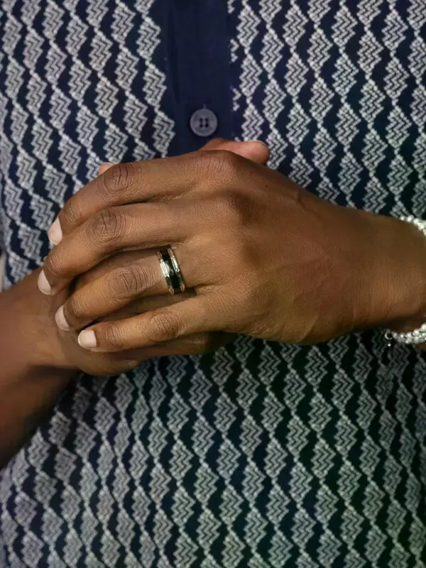 NIALAYA JEWELRY Engraved Band Ring