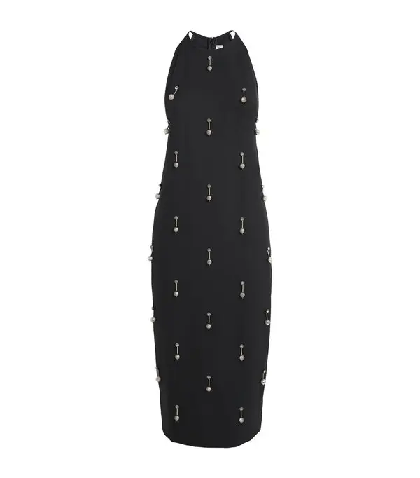 Stella McCartney Wool Embellished Midi Dress